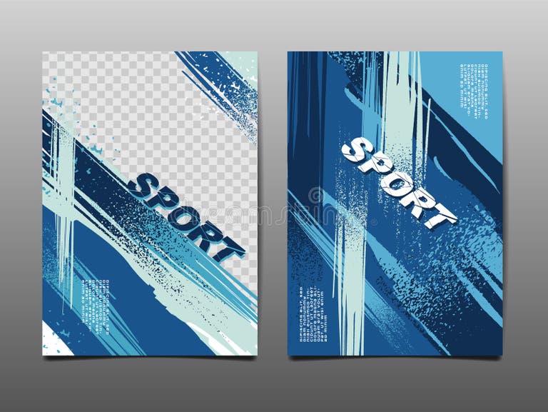 Sport Design Layout ,template Design, Sport Background, Blue Tone Stock ...