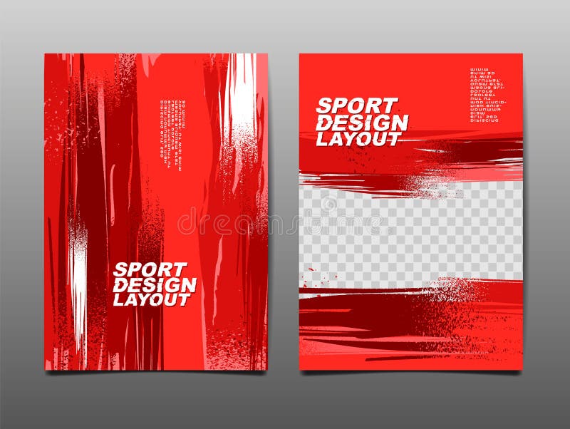 Sport Design Layout ,template Design, Sport Background, Red Tone Stock ...