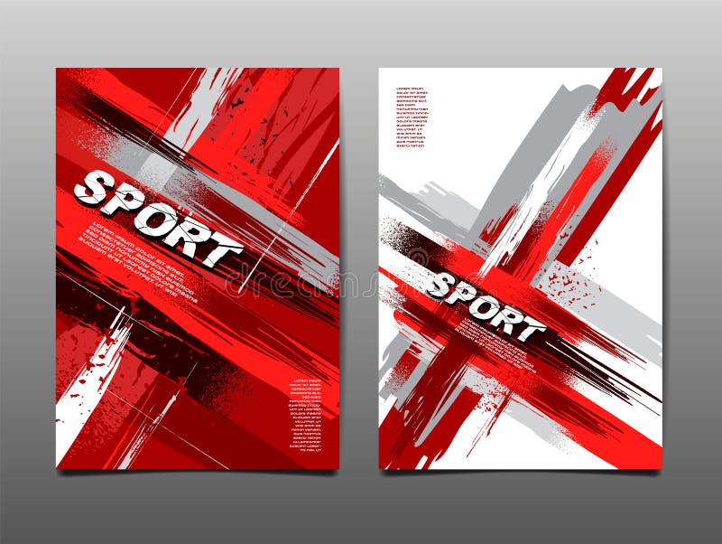 Sport Design Layout ,template Design, Sport Background, Red Tone Stock ...