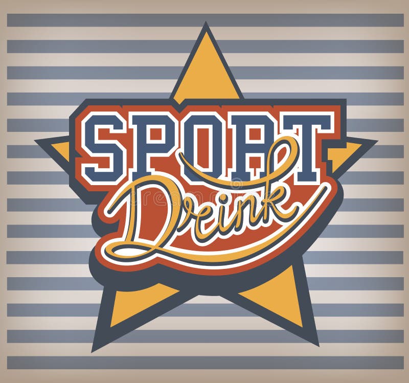 Sport Drink Label stock vector. Illustration of logo - 31067528