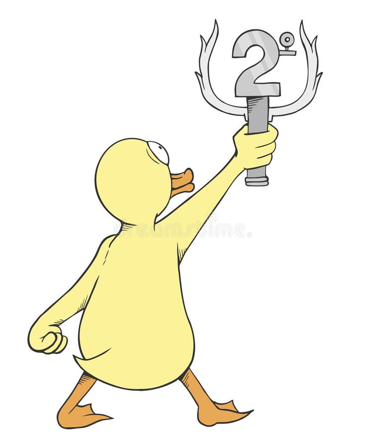 Sport duck draw stock vector. Illustration of prize - 298422532