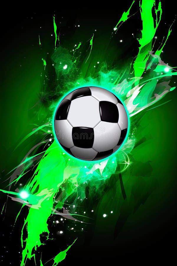 Sport in this Dynamic Illustration Featuring a Soccer Ball and a ...