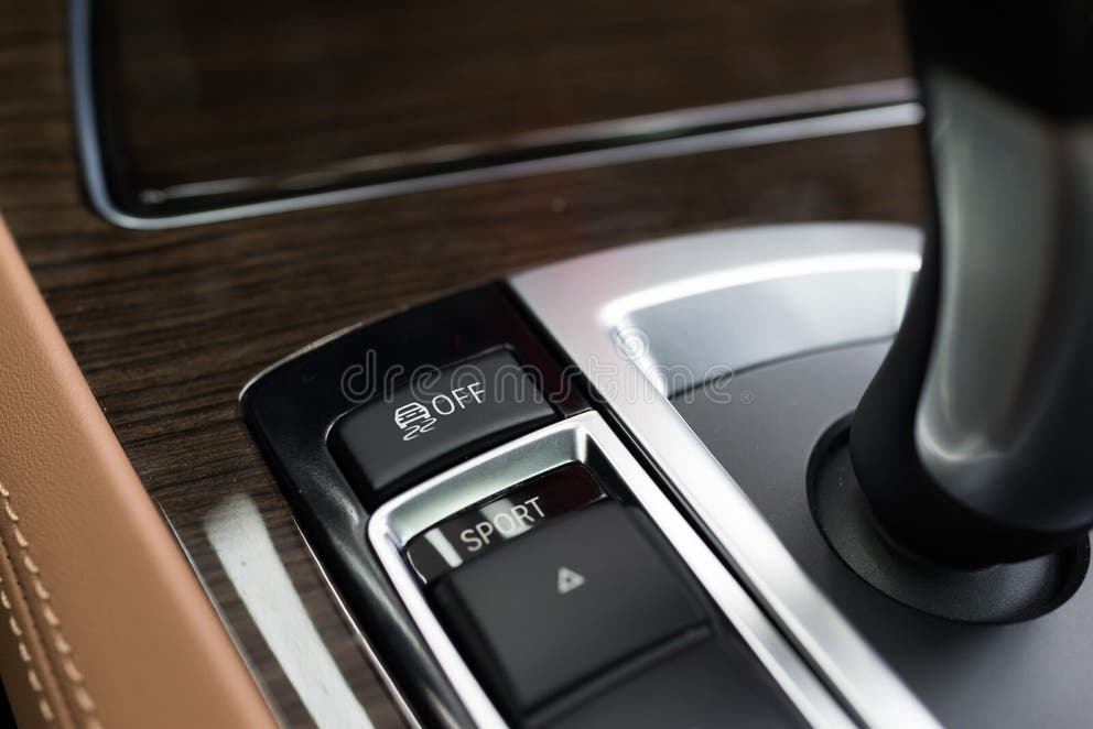 Sport and ESP-off button stock image. Image of vehicle - 39746859