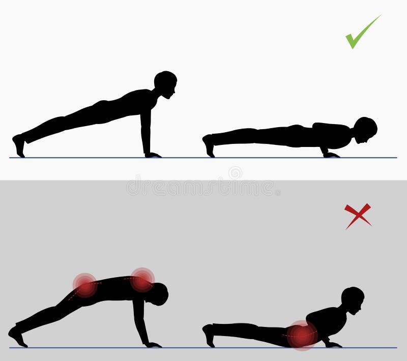 Sport Exercise. Physical Training Full Push Ups Stock Vector ...