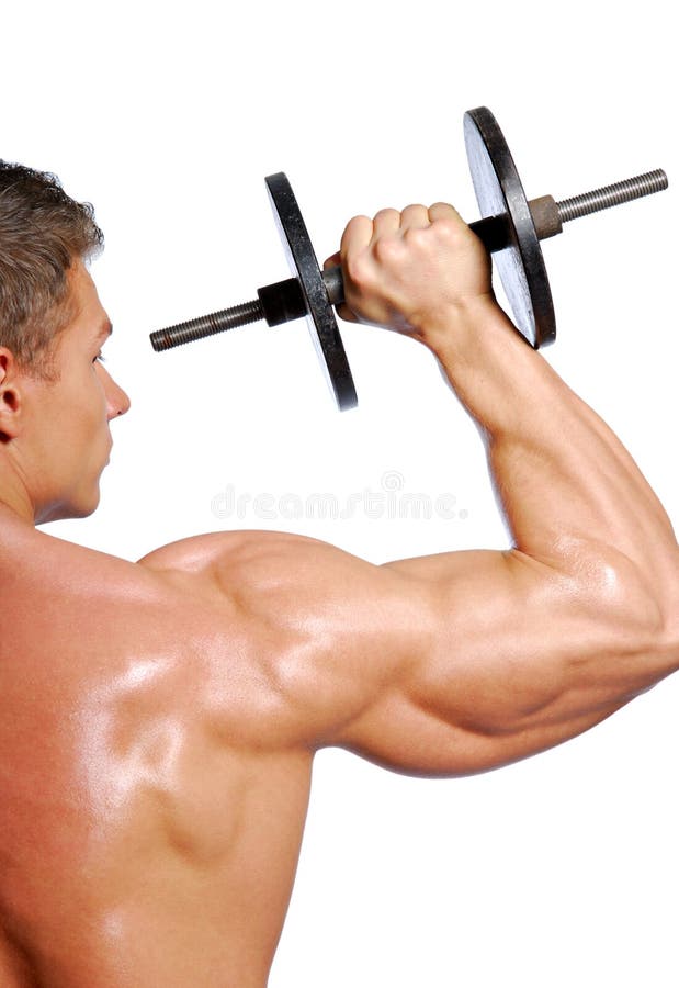 Man with Beautiful Muscles Body Stock Photo - Image of view, toothy ...