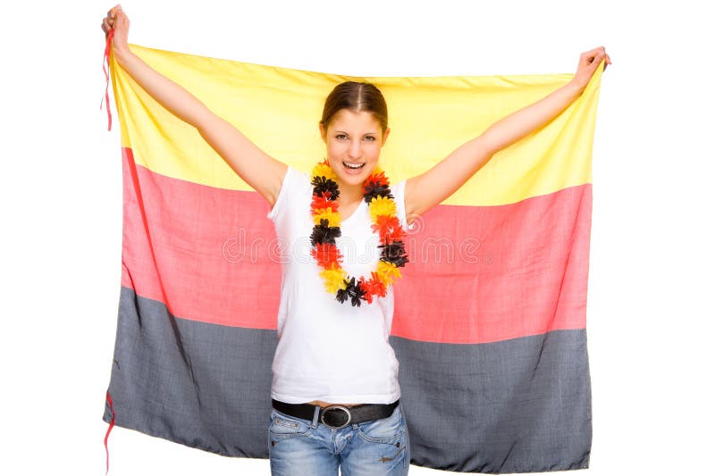 Sport fan stock image. Image of beautiful, face, jeans - 15451365