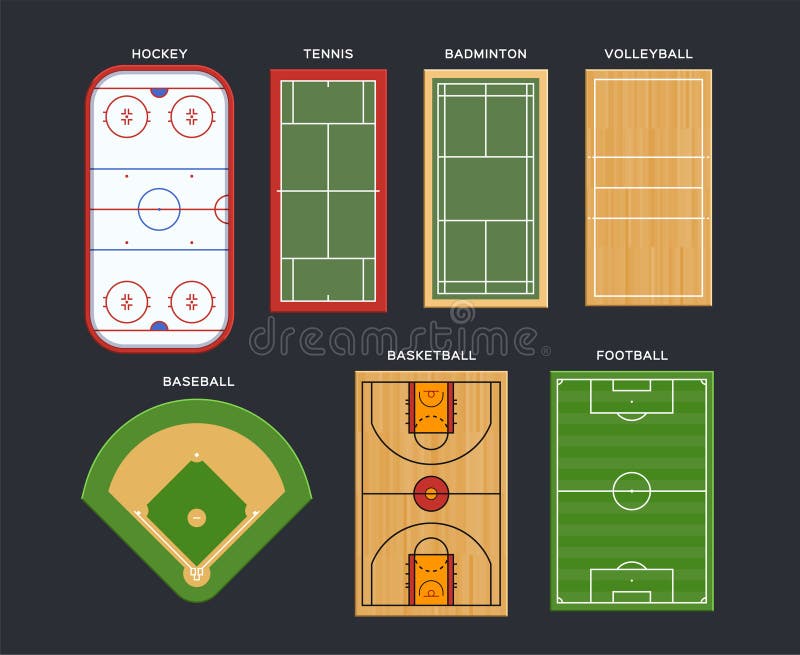 Volleyball Court Field Top View Stock Illustrations – 98 Volleyball ...