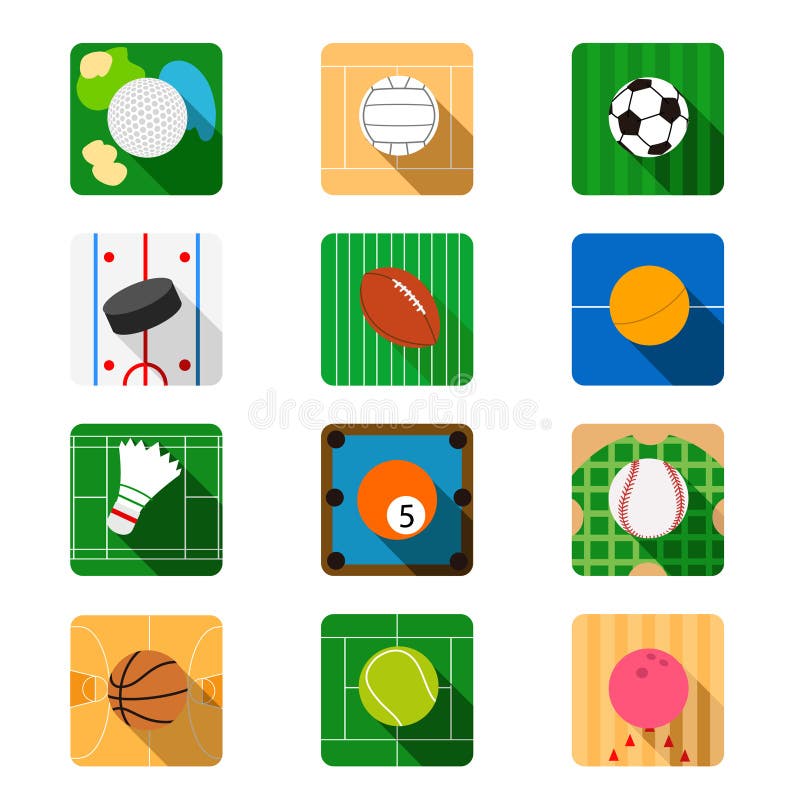 Sport icons 02 stock vector. Illustration of color, game - 18539760