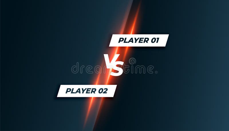 Competition Screen Template White Background Stock Illustration ...