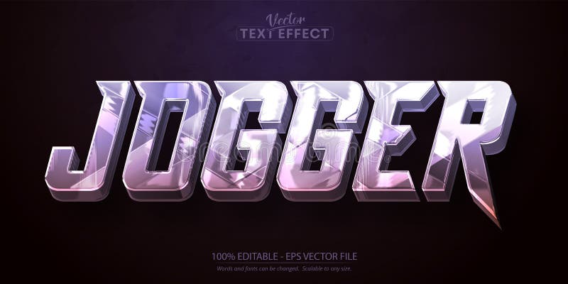 Sport Game Text Effect, Editable Shiny Cool Color Text Style, Jogger ...