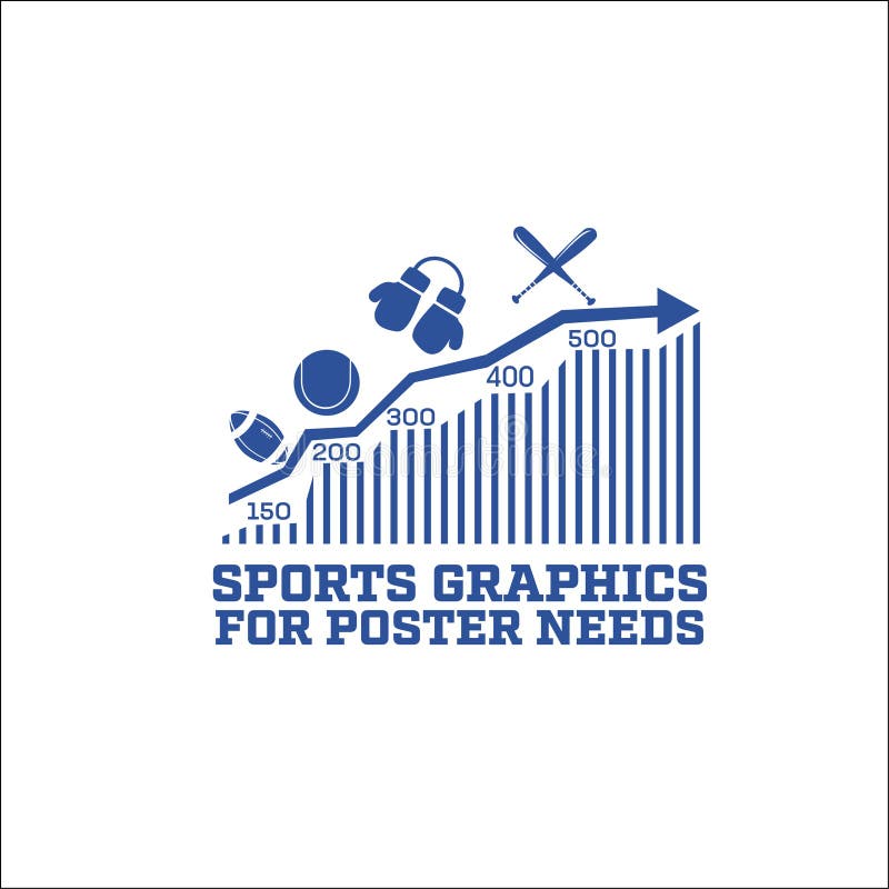 Sport Graphics Growth for Poster Needs Logo Stock Vector - Illustration ...