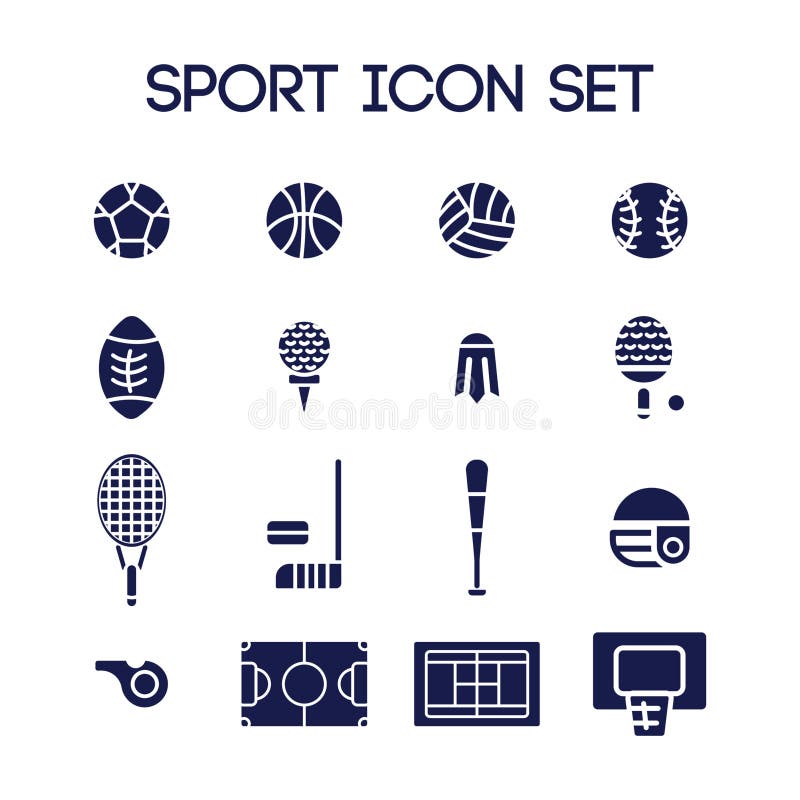 Sport Icon Set. Vector Illustration Decorative Design Stock Vector ...