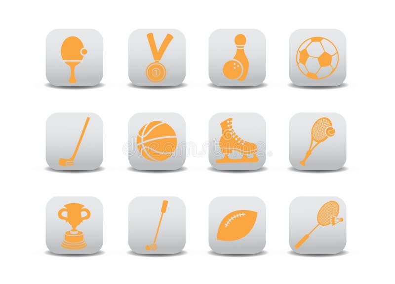 Sport icons 02 stock vector. Illustration of color, game - 18539760