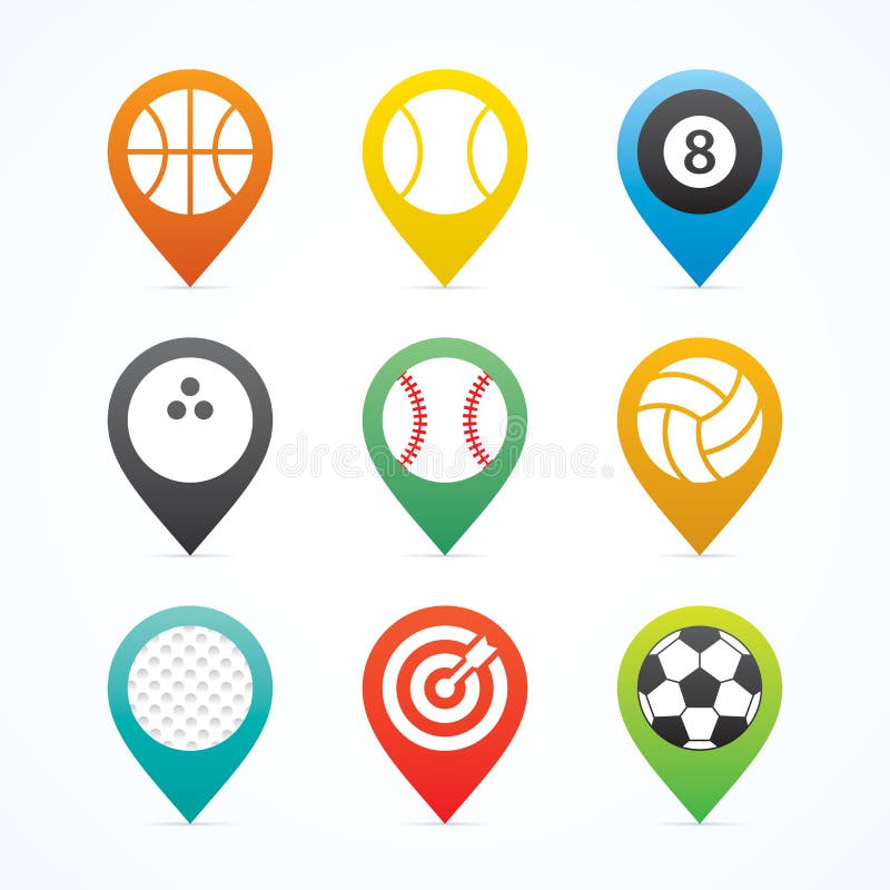 Sport icons. stock illustration. Illustration of ball - 68888151