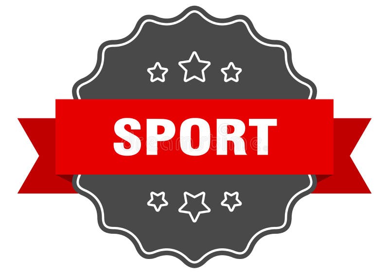 Sport label stock vector. Illustration of white, black - 194921907