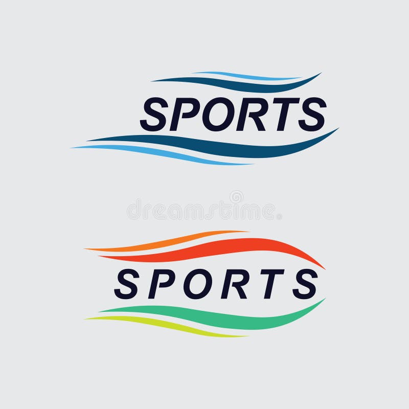Sport Logo Icon and and Letter Sport Illustration Graphic Vector Design ...