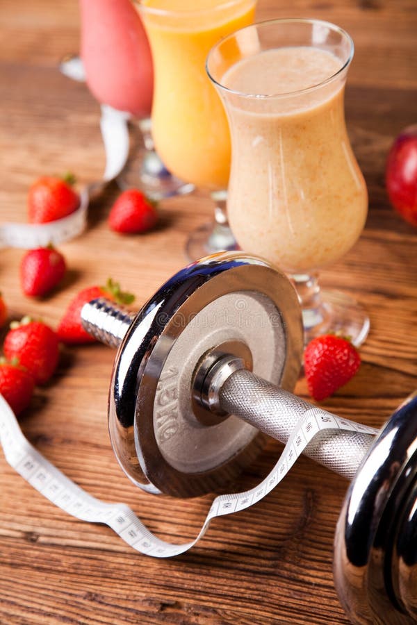 Sport Milk Shakes, Healthy and Fresh Stock Photo - Image of health ...