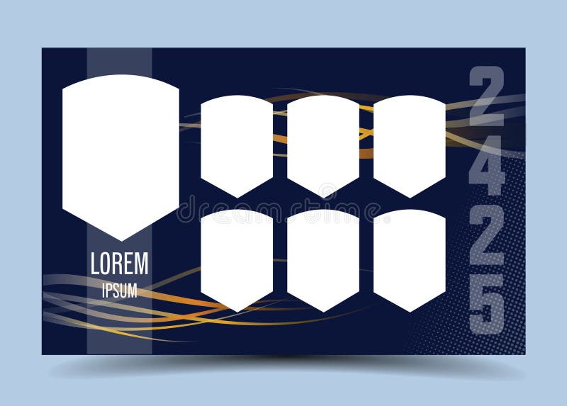 Sport Dynamic Collage Photo Frame Banner with Text and Shield Frame for ...