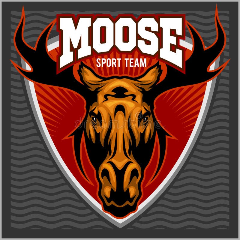 Brown Moose Logo Premium Vector | Wildlife Logo With Moose And Axe