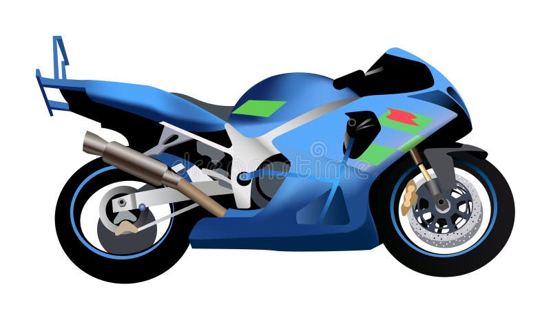 Sport motorcycle vector stock vector. Illustration of riding - 4581111
