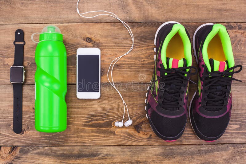 Sport Objects Equipment Healthy Active Lifestyle Stock Photo - Image of ...