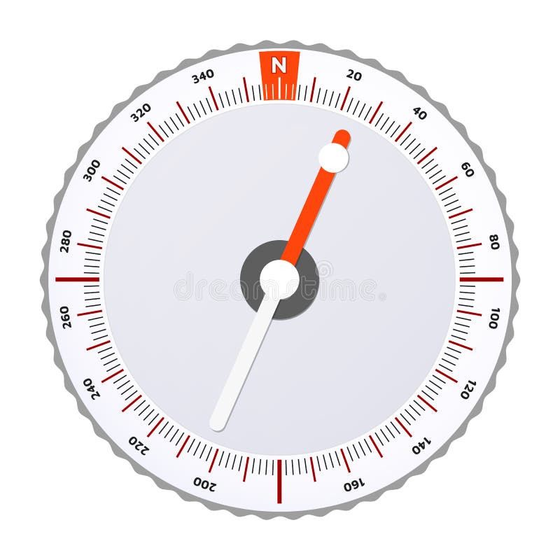 Compass Arrow Vector Icon. N Logotype Stock Vector - Illustration of ...