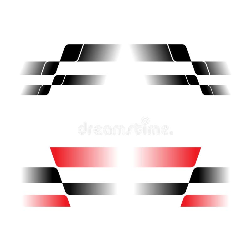 Sport Racing Gradient Decals Set Stock Vector - Illustration of ...