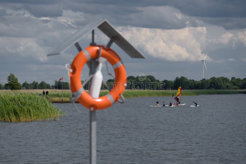 WINDSURFING stock photo. Image of environment, region - 284355278