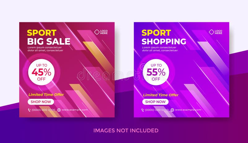 Sport Sale Banner Template, Shopping Banner TemplateSport Sale Banner ...