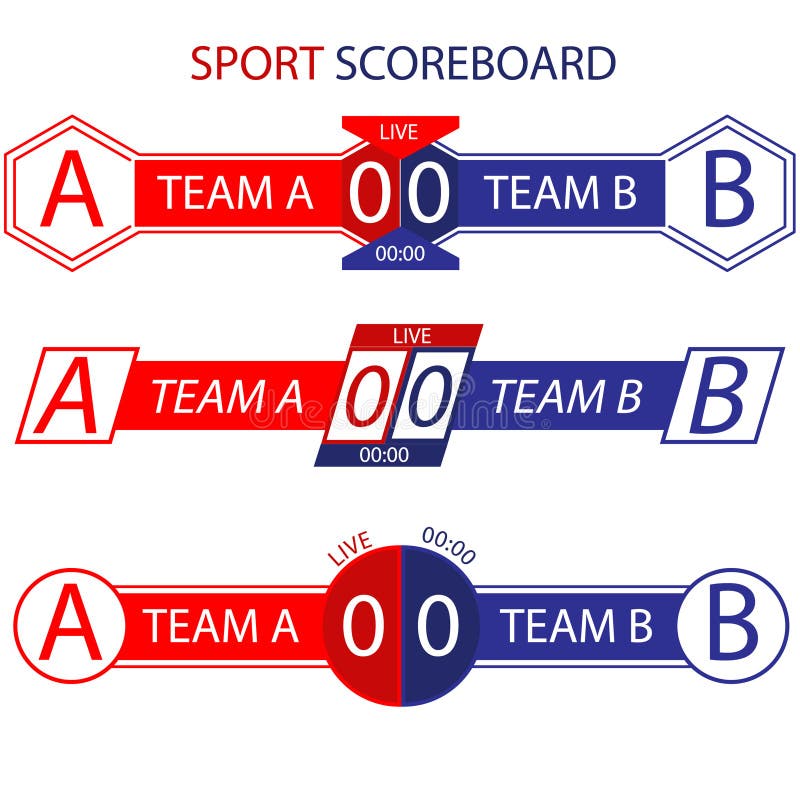 Sport scoreboard bar stock illustration. Illustration of scoreboard ...