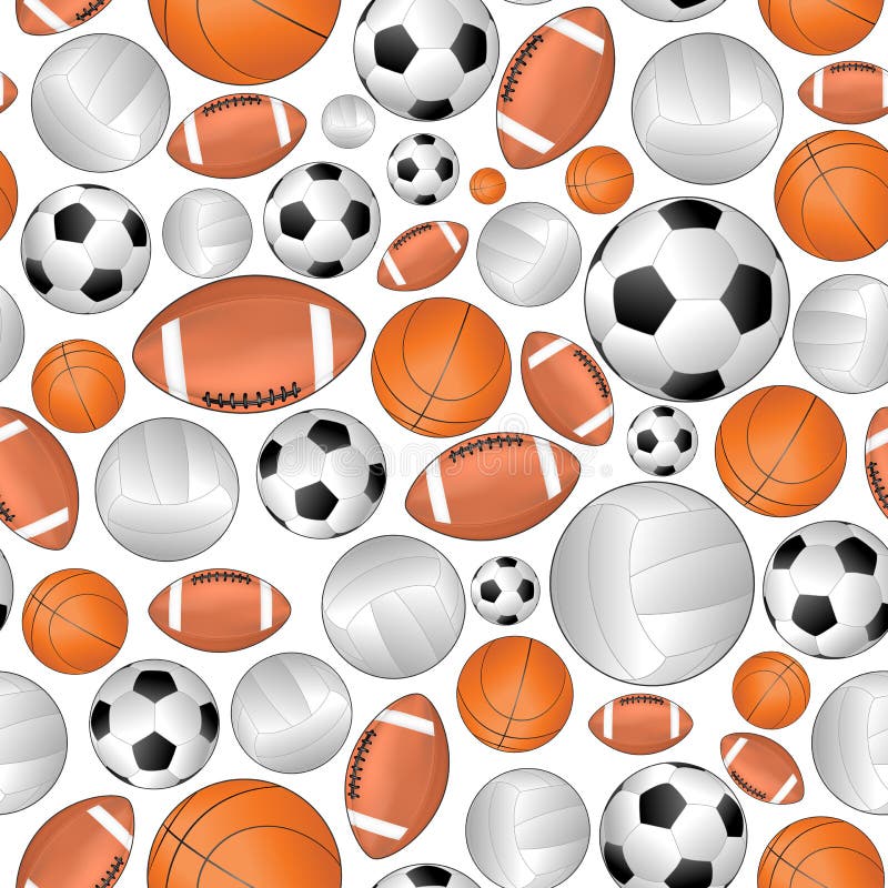 Sport seamless pattern stock vector. Illustration of soccer - 31595737