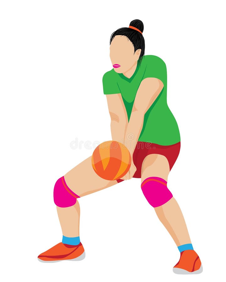 Sport shape stock vector. Illustration of smash, woman - 77956677