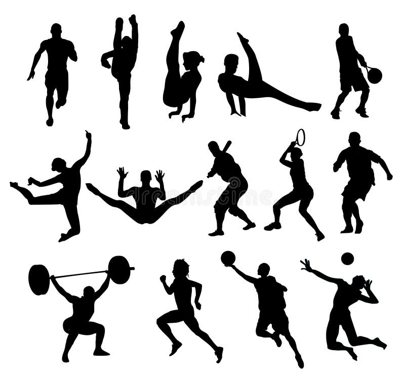 Sport shapes vector stock vector. Illustration of weightlifting - 4923361