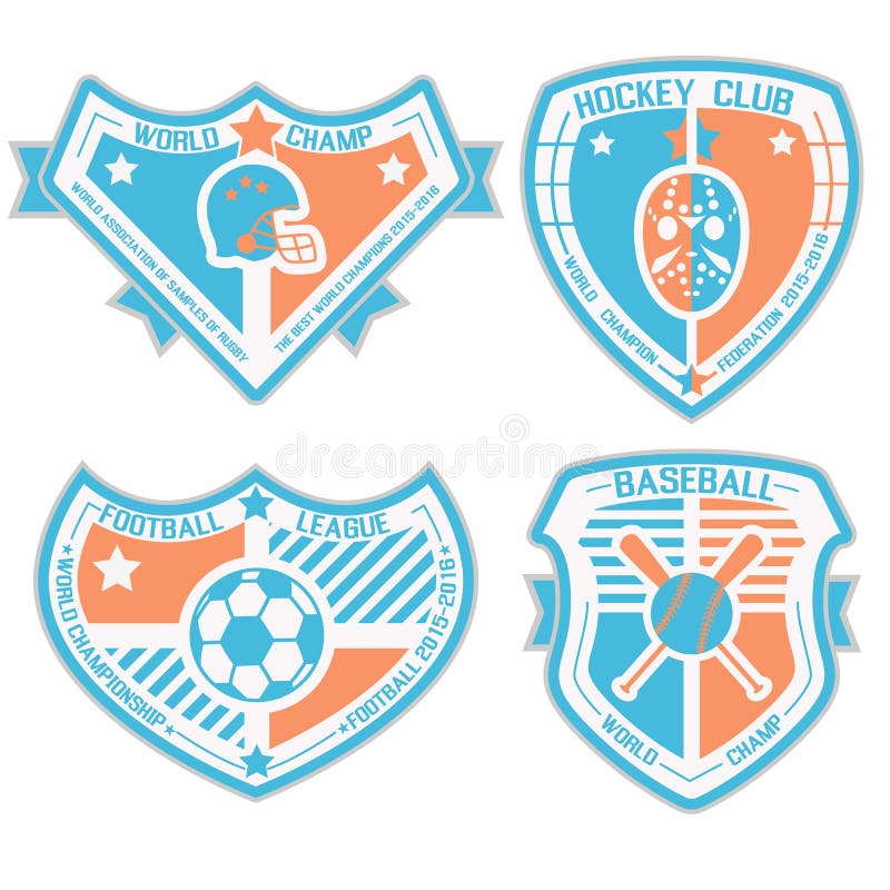 Sport shield and emblem stock vector. Illustration of graphic - 66336274