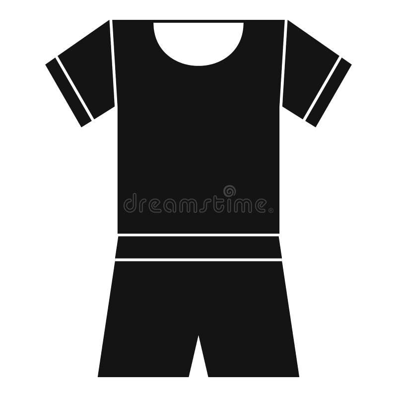 Sport Shirt And Shorts Icon Simple Style Stock Vector Illustration
