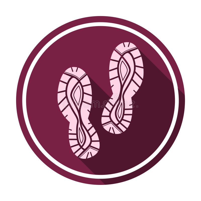 Sport Shoe Icon with Long Shadow Stock Vector - Illustration of sports ...