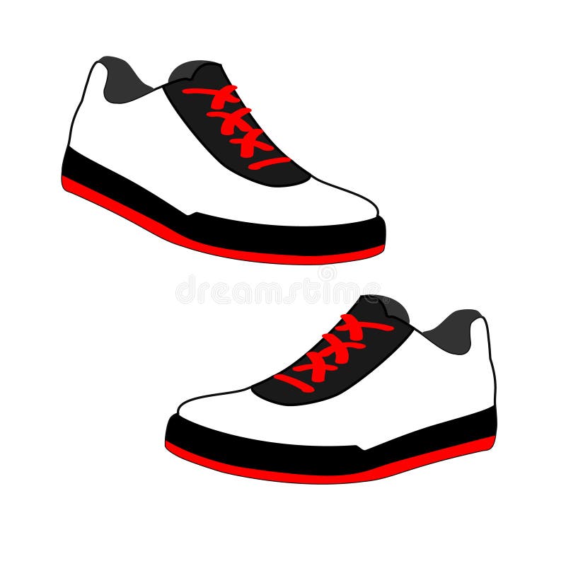 Sport Shoes Schematical Image Stock Vector - Illustration of sport ...
