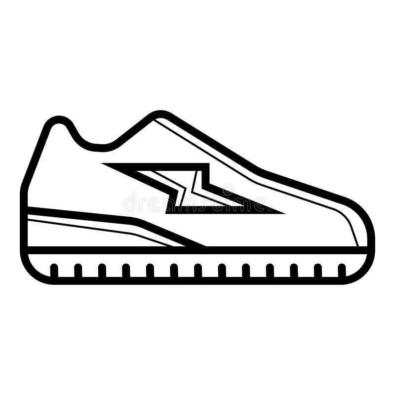 Sport shoes vector icon stock illustration. Illustration of style ...