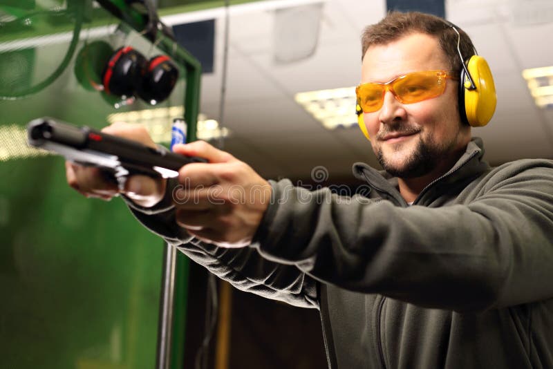 Sport shooting range. stock photo. Image of military - 80070346