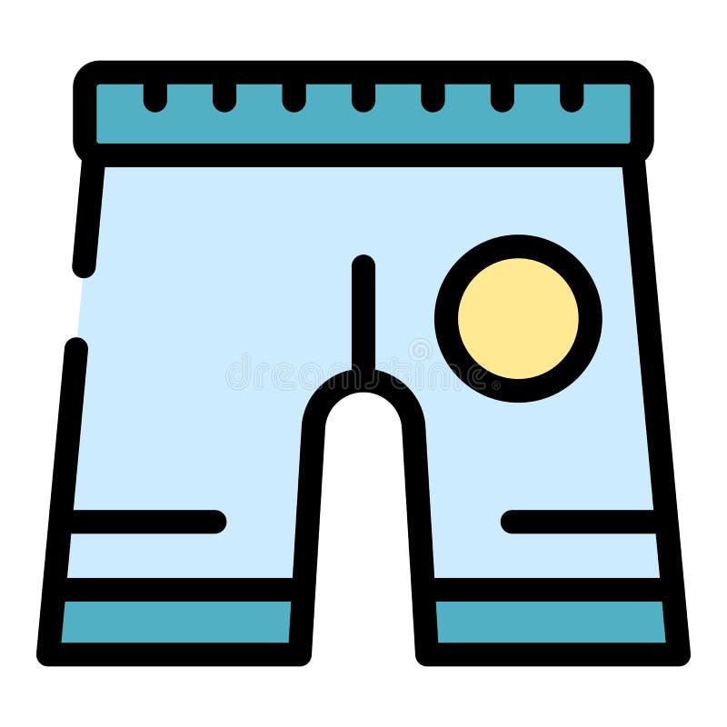 Shorts Icon Outline Style Stock Vector Illustration Of Sign 82593506
