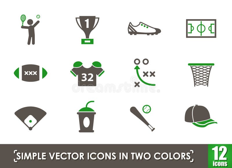 Sport simple vector icons stock vector. Illustration of sport - 234258967