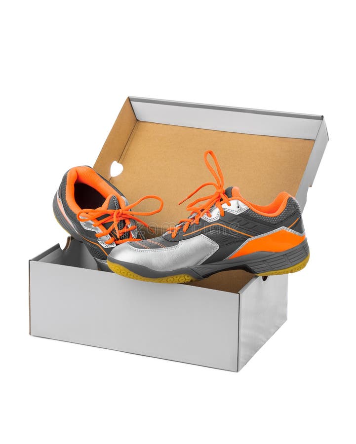 Sport sneakers in box stock photo. Image of athletic - 82574562