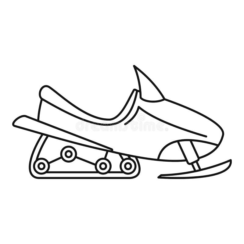 Snowmobile Outline Stock Illustrations – 760 Snowmobile Outline Stock ...