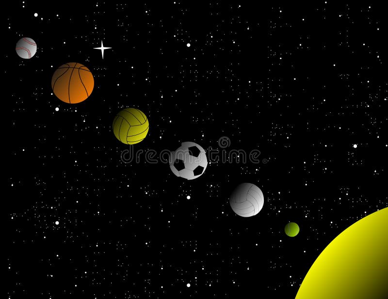 Sport solar system stock illustration. Illustration of orbits - 16073667