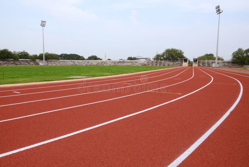 Running track turn. stock photo. Image of lines, running - 332214