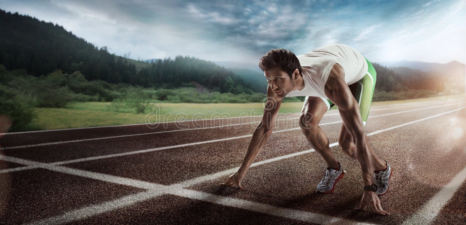 Starting runner stock image. Image of calf, cross, marathon - 50400943