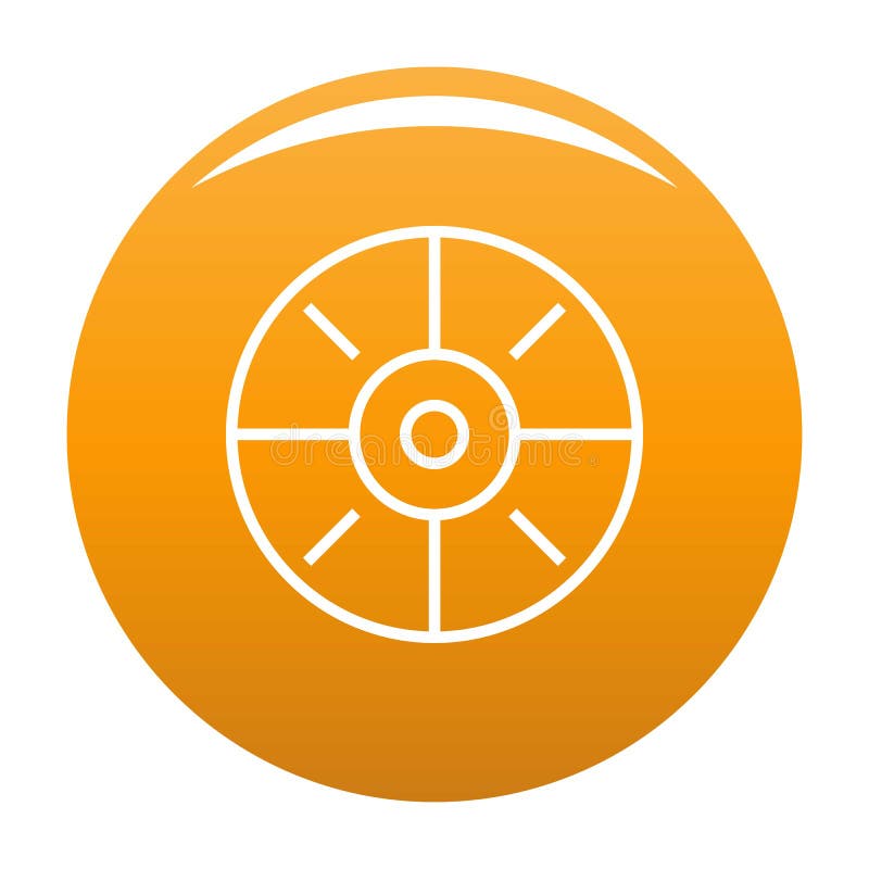 Sport target icon orange stock illustration. Illustration of objective ...