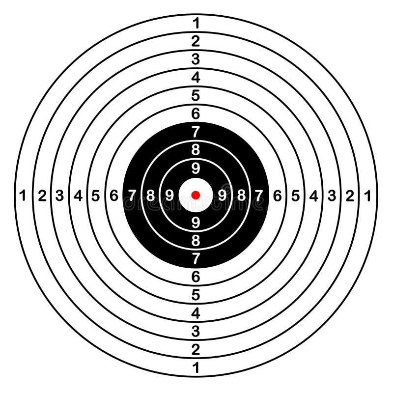 Sport Target Vector Shooting Stock Vector - Illustration of bullet ...
