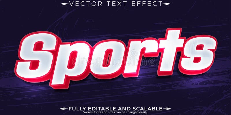 Sport Text Effect, Editable Athletics and Physical Activity ...