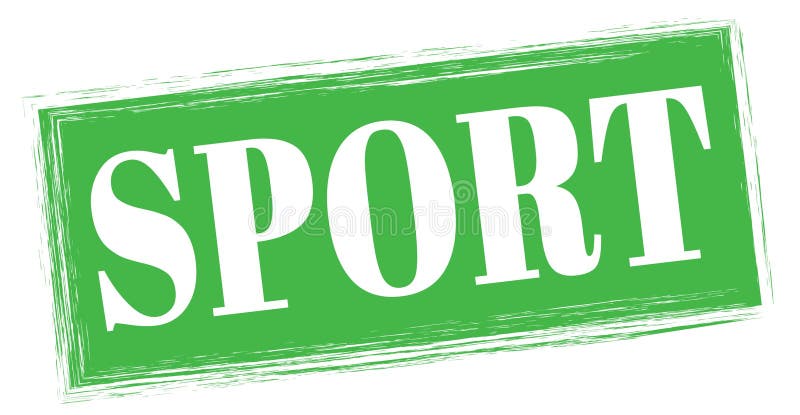 SPORT Text Written on Green Stamp Sign Stock Illustration ...